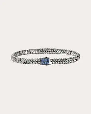 John Hardy Sapphire 5mm Icon Chain Bracelet In Sterling - Silver