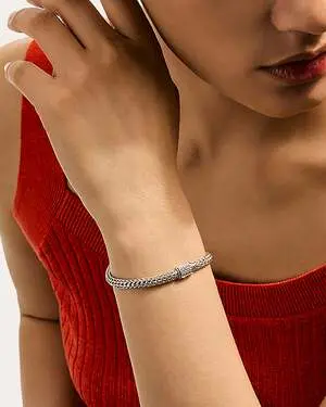John Hardy Diamond 5mm Icon Chain Bracelet