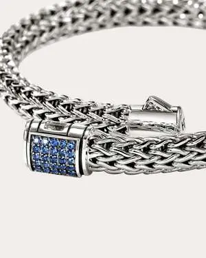 John Hardy Sterling Sapphire Icon Chain Bracelet