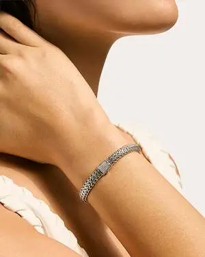 John Hardy Diamond 7.5mm Icon Chain Bracelet