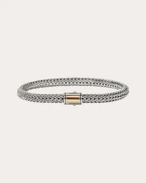 John Hardy Two-tone 5mm Icon Chain Bracelet - Silver