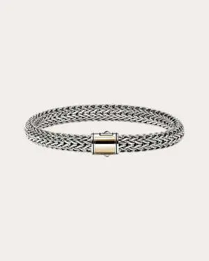 John Hardy Two-tone 7.5mm Icon Chain Bracelet - Silver