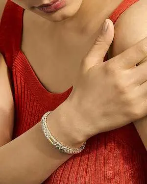 John Hardy Two-tone 7.5mm Icon Chain Bracelet