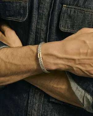 John Hardy Two-tone 7.5mm Icon Chain Bracelet