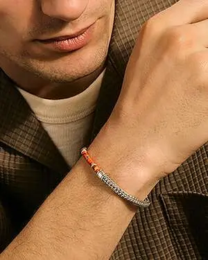 John Hardy Spiny Oyster Heishi Chain Bracelet