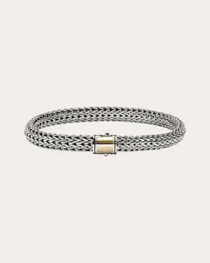John Hardy Two-tone 6.5mm Icon Chain Bracelet - Silver