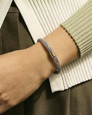 John Hardy Two-tone 6.5mm Icon Chain Bracelet