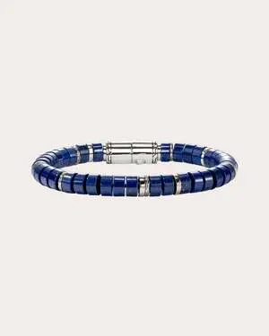 John Hardy 8mm Lapis Lazuli Heishi Bracelet
