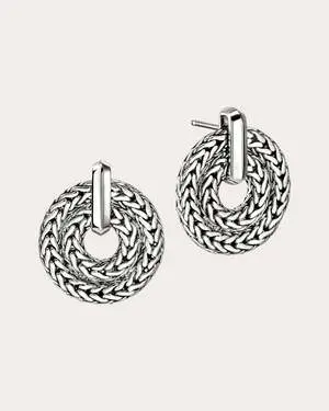 John Hardy Icon Link Earrings - Silver