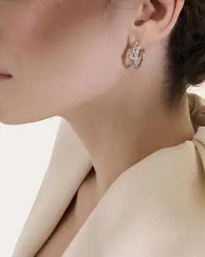 John Hardy Diamond Spear Hoop Earrings