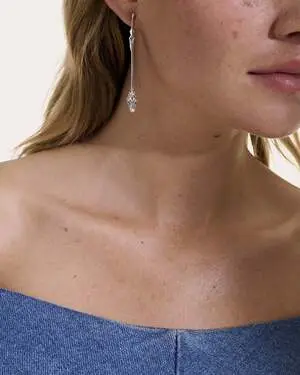 John Hardy Blue Sapphire Naga Drop Earrings