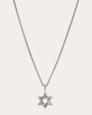 John Hardy Jh Essential Star Of David Pendant Necklace - Silver