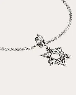 John Hardy Sterling Star Of David Pendant Necklace