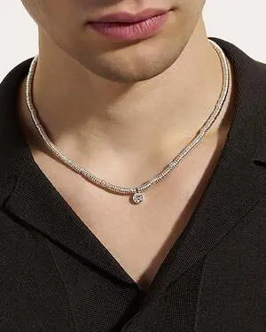 John Hardy 1ctw Diamond Lovestruck™ Heishi Necklace