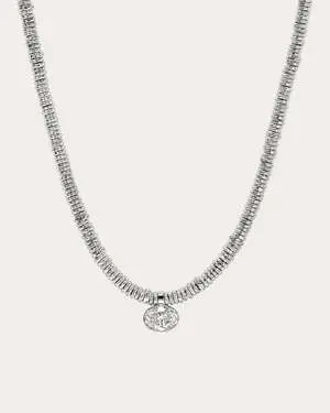 John Hardy 2ctw Diamond Jh Lovestruck Heishi Necklace - Silver
