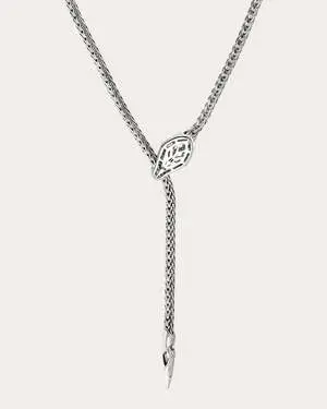 John Hardy Naga Lariat Necklace With Blue Sapphire