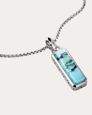 John Hardy Turquoise Talisman Pendant Necklace