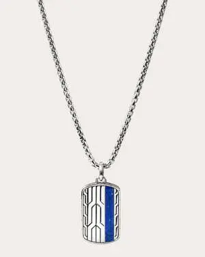 John Hardy Lapis Lazuli Icon 50 Necklace - Silver