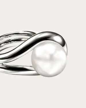 John Hardy Cultured Pearl Surf Ring