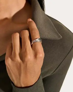 John Hardy Jh Essential Crossover Ring