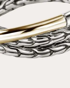 John Hardy Two-tone Jh Essential Crossover Ring