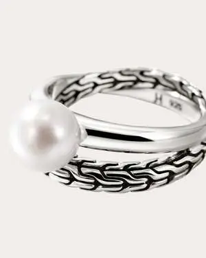 John Hardy Cultured Pearl Jh Essential Ring