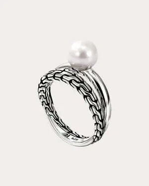 John Hardy Cultured Pearl Jh Essential Ring