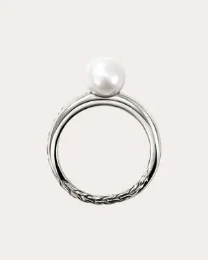 John Hardy Cultured Pearl Jh Essential Ring