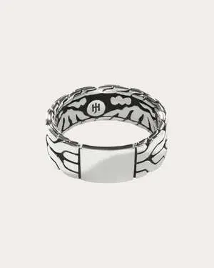 John Hardy Carved Chain Band Ring