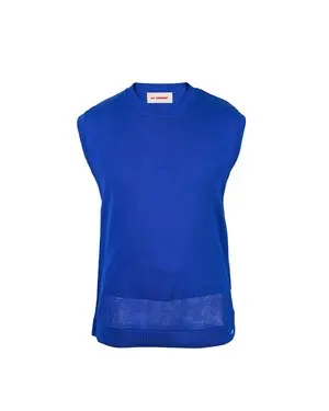 LA GRANNI La G Knit Vest - Blue