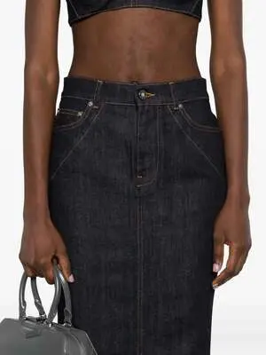 Givenchy Kick Back` Denim Skirt