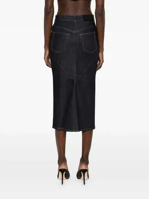 Givenchy Kick Back` Denim Skirt