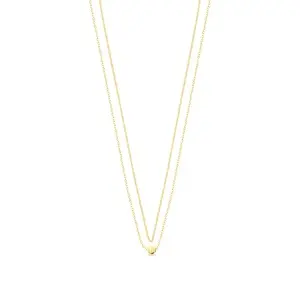ESTERAH Layered Ball Necklace - Gold