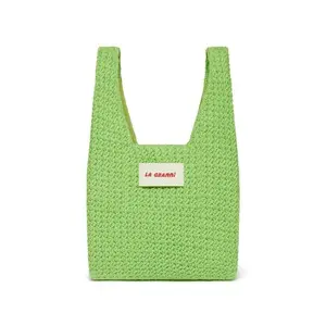 LA GRANNI Mini Knit Bag - Green