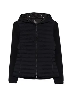 Moncler Padded Zip-up Cardigan With Drawstring Waist