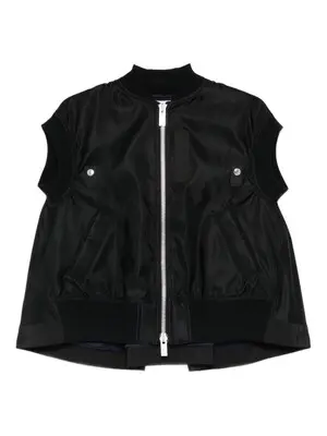 Sacai Nylon Vest - Black