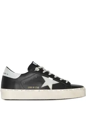 GOLDEN GOOSE Hi Star Leather Sneakers - Black