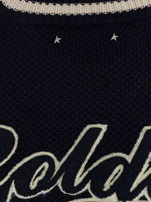 GOLDEN GOOSE Golden" Appliqué Crewneck Sweater