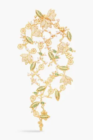 Zimmermann Tone Crystal Single Earring - Gold