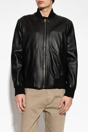 Paul Smith Leather Bomber Jacket