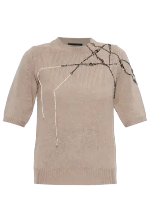 Fabiana Filippi Top With Shimmering Crystals