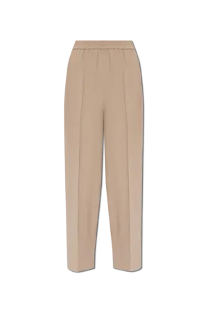 Fabiana Filippi Wide Leg Pants With Seam Detailing - Beige