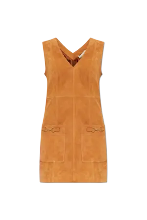 Ulla Johnson Suede Dress `sloane - Orange