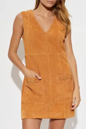 Ulla Johnson Suede Dress `sloane