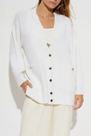 Fabiana Filippi Wool Cardigan With Pockets