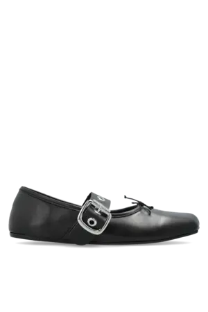 VIVIENNE WESTWOOD Alice' Leather Ballerina Flats With Buckle Detail