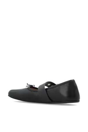 VIVIENNE WESTWOOD Alice' Leather Ballerina Flats With Buckle Detail