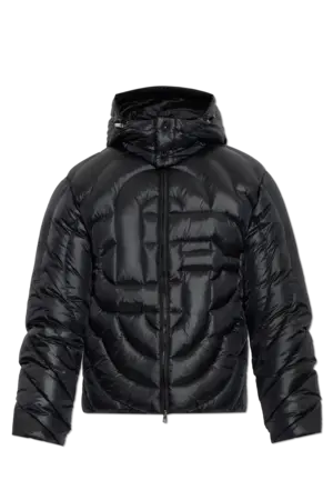 Casablanca Down Jacket With Detachable Hood - Black
