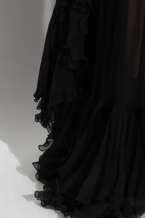 Chloé Silk Maxi Skirt With Ruffle Detailing