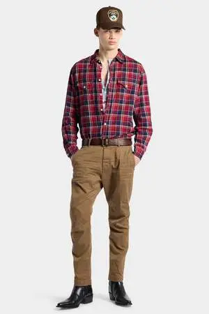 Dsquared2 Stretch Cotton Barrel-leg Chino Trousers